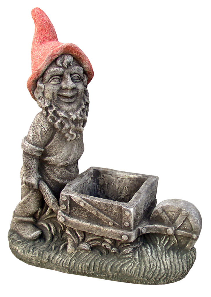 #1296 Forest Gnome w/Wheelbarrow – Florence & New Italian Art Company